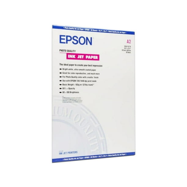 PAPEL PHOTO QUALITY INK JET 30 Epson S041079 | Walmart en línea