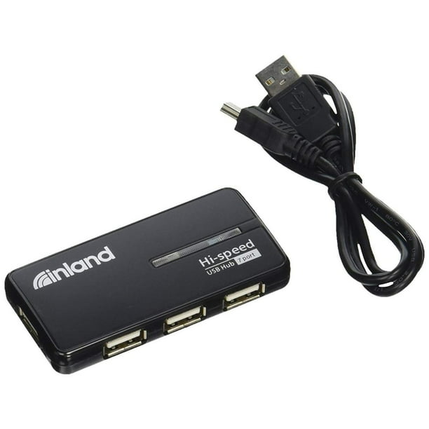 HUB USB Inland 7 puertos USB 2.0 para Android iOs Windows Inland 8817 ...