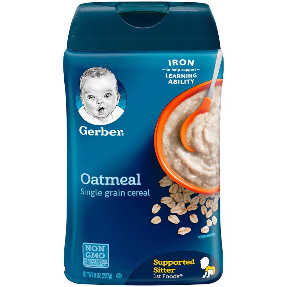 Cereales Gerber Granos Integrales Sin Gmo 8oz 6pzas -avena Gerber No ...