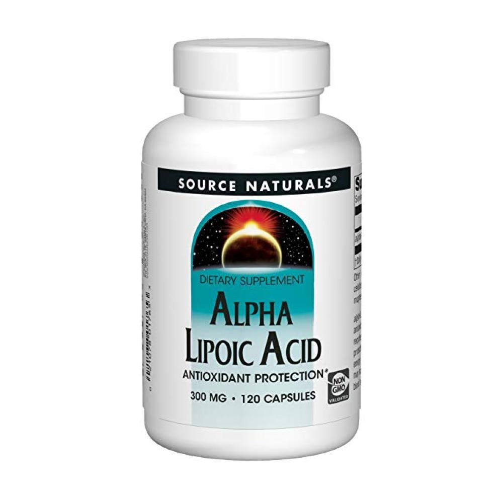 Suplemento Alpha Lipoic Acid Source Naturals Antioxidante 300mg 120 ...