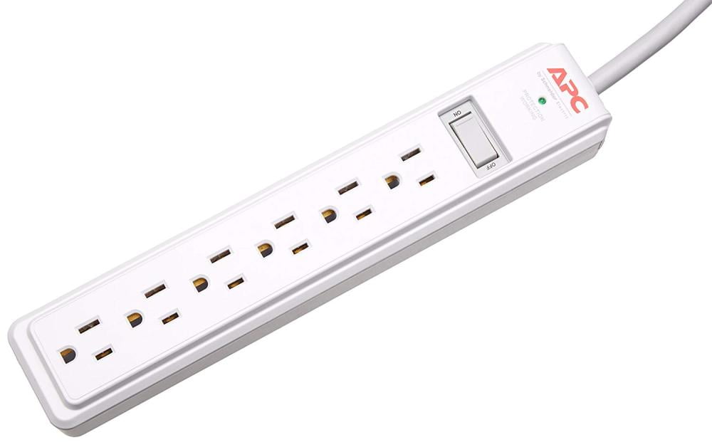 Multicontacto Apc Supresor De Picos 1080 Joules -blanco APC P610 ...