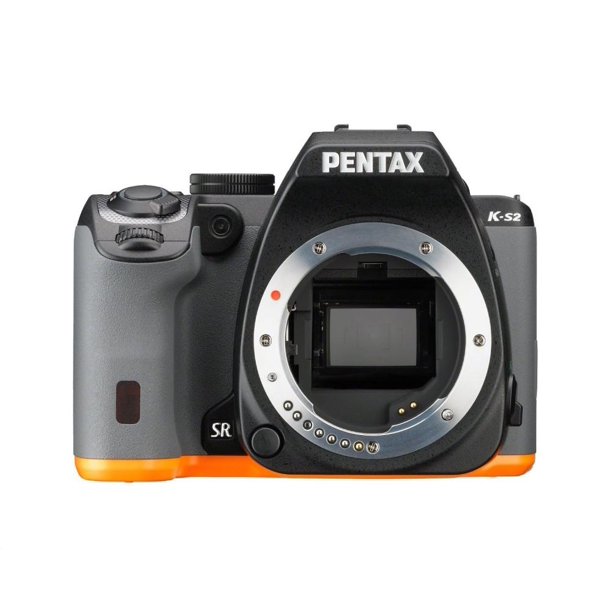 Cámara Profesional Pentax 20MP K-S2 SLR body kit black/orange 3.0'' LCD ...
