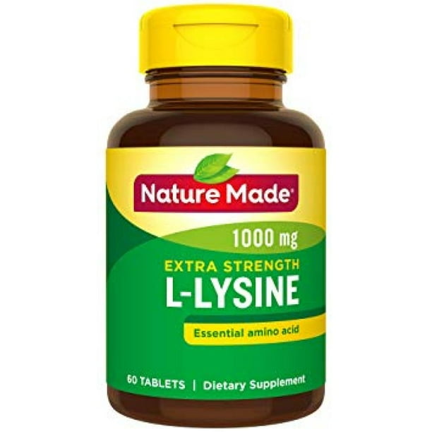 Suplemento L-Lysine Nature Made Aminoácidos 1000mg 60 Tabletas Nature Made NM1347 | Bodega ...