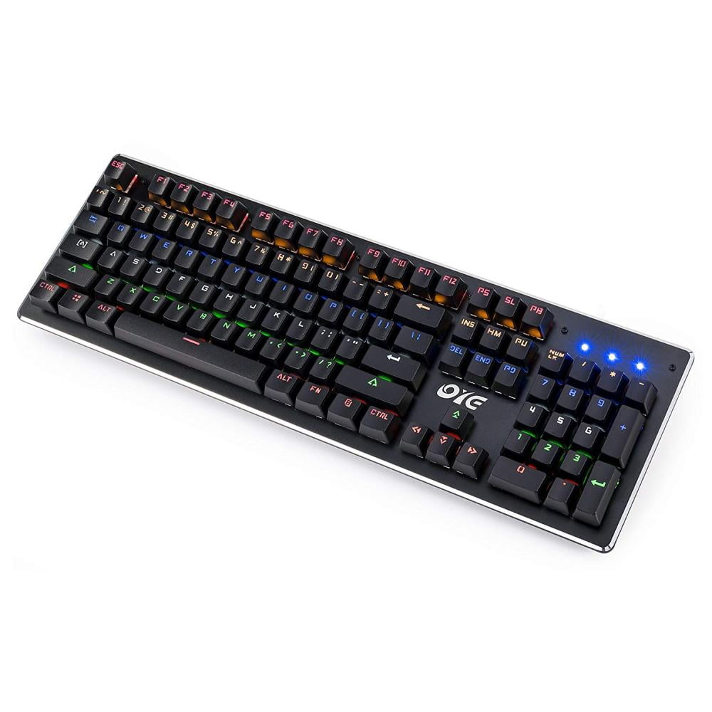 Teclado Generico gamer ElectroLumi K104M mecánico LED retroiluminado ...