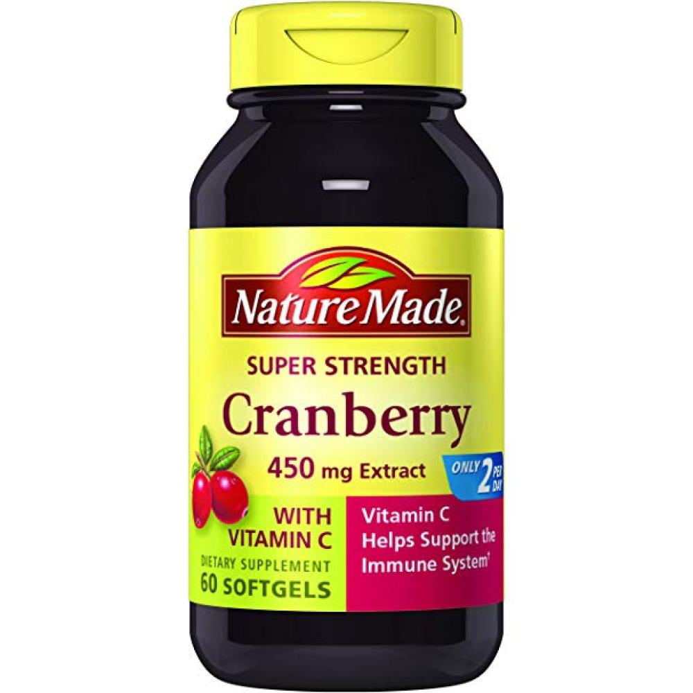 Suplemento Cranberry Nature Made Vitamina C Super Fuerza 60 Capsulas ...