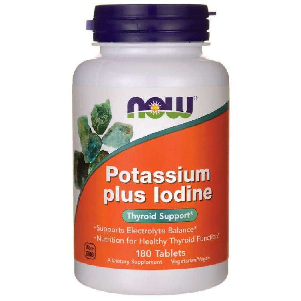 NOW POTASSIUM PLUS IODINE 180 Tabletas. POTASIO Dprisa POTASIO ...