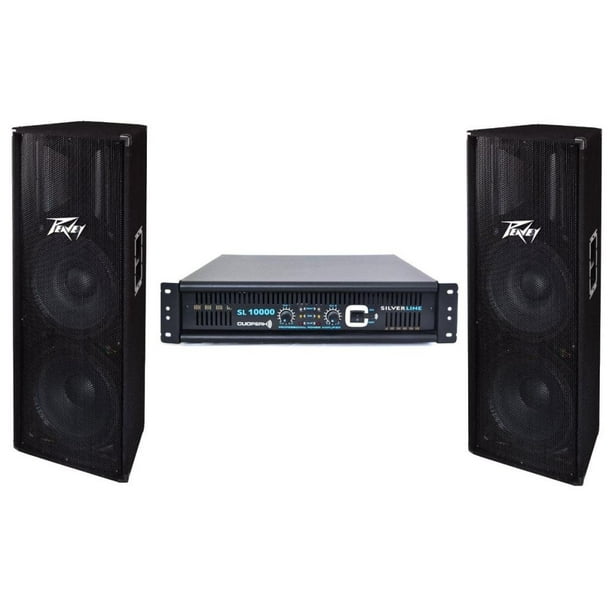Kit Amplificador y bafles pasivos 15 pulgadas Peavey KIT2PV215SL1000 ...