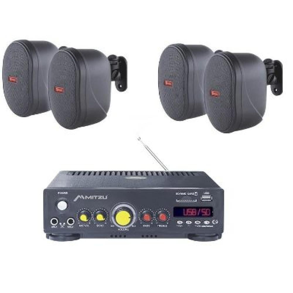 Amplificador 4 Bafles Ambientales Bocinas Kaiser Kaiser Kaiser MS 552 ...