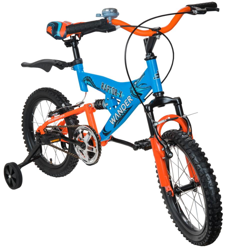 Bicicleta de montaña Infantil Doble Suspension Rodada 16 Wander Raptor ...