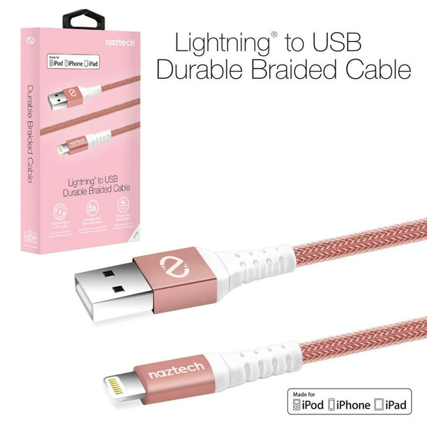 Cable Naztech Micro USB to USB Durable Braided Cable | Bodega Aurrera ...