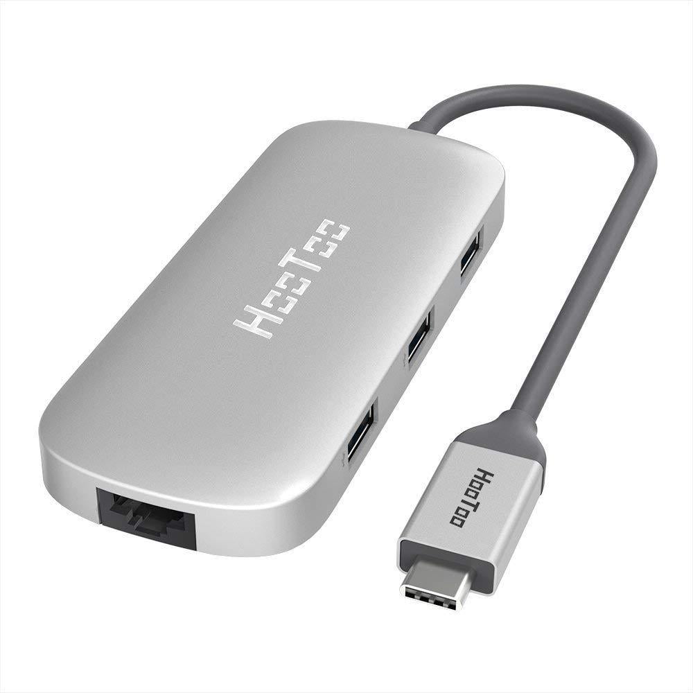 Hub Usb-c Hootoo Con Ethernet, Hdmi, Usb 3.0, 100w Plata HooToo HT ...