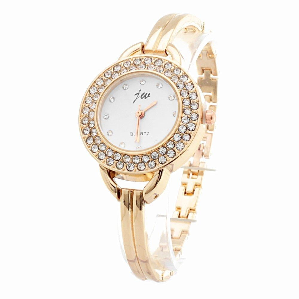 BLACKMAMUT Reloj Análogo Metal Circular Dama Vestir Rosado BlackMamut ...