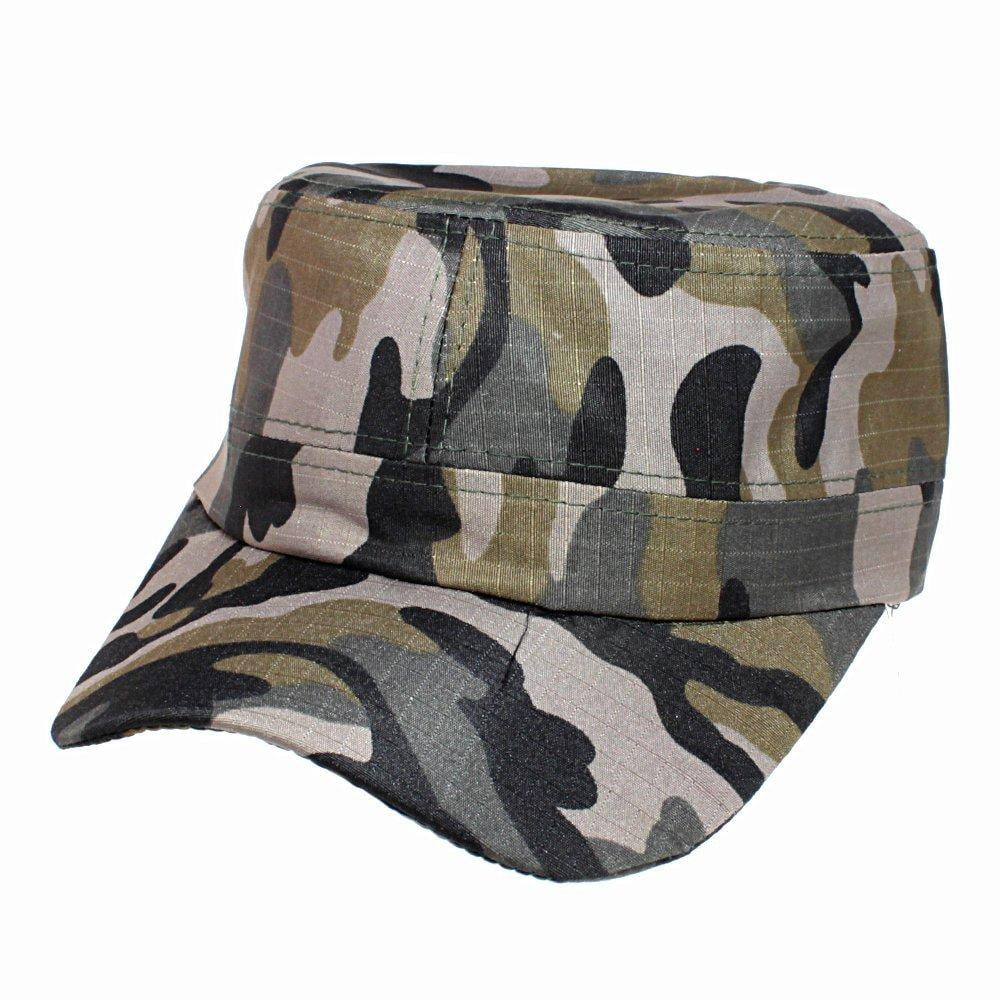 Gorra Cubana Estilo Militar Camuflaje Universal Color Negro con Verde 3 ...
