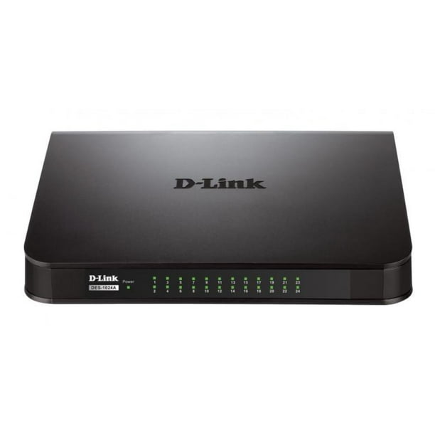 Interruptor No Administrado D Link 24 Puertos 10 100mbps Walmart En