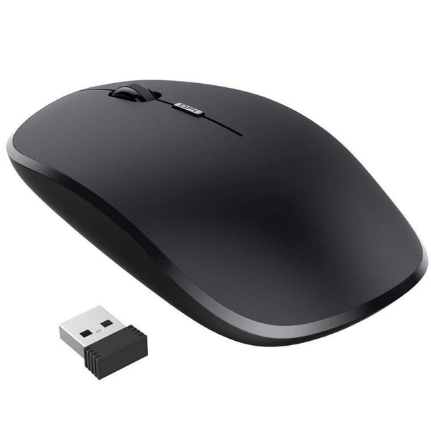 Mouse Nulaxy óptico 2.4g inalámbrico ergonómico USB -Negro | Bodega ...