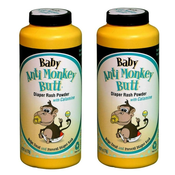 Talco De Bebé Anti Monkey Butt Anti-rozadura -2pzas 6oz Anti Monkey ...