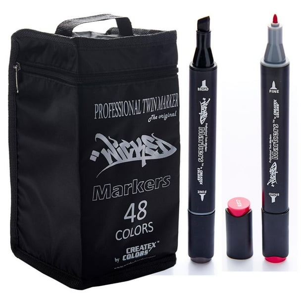 48 Marcadores Profesionales WICKED MARKERS Basic Set | Walmart en línea