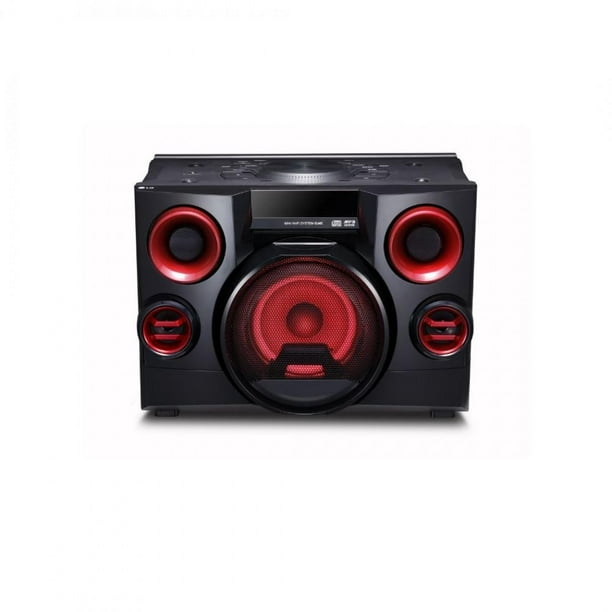 Sistema de Altavoz LG Reproductor de CD Bluetooth Negro/Rojo | Walmart ...