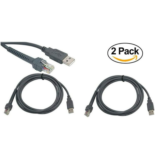 Paquete De Cables Symbol Ls2208 Entrada Usb - 2 Piezas Symbol No aplica ...