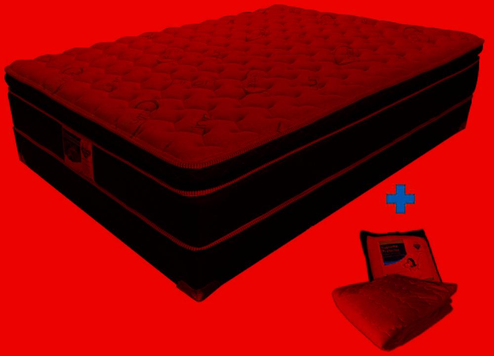 Colchon con box y protector de regalo Matrimonial Spring Air MISSOURI ...