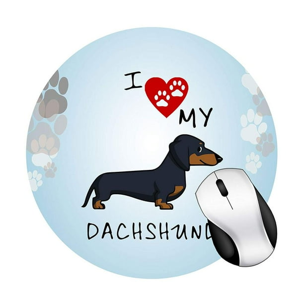 Mouse Pad BleuReign Redondo Base de goma -Dachshund | Walmart en línea