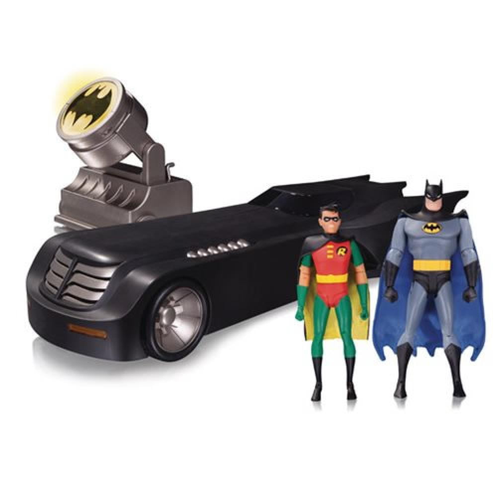 Batman: Batimovil Deluxe con Luces de la Serie Animada DC Collectibles ...
