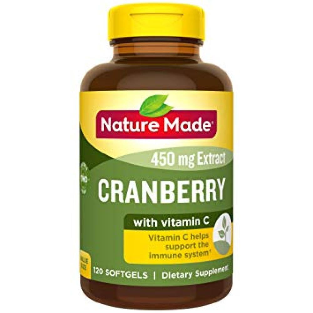 Suplemento Cranberry Nature Made Vitamina C Super Fuerza 120 Capsulas ...