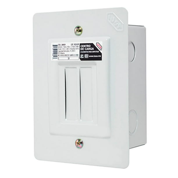 Centro de carga 4 polos empotrable Iusa gris claro | Walmart en línea