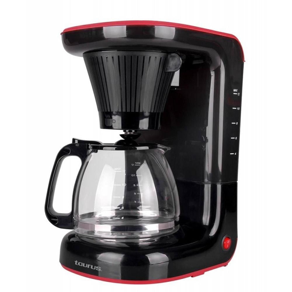 Cafetera Taurus 12 Tazas Jarra de vidrio 1.5 litros antigoteo filtro ...