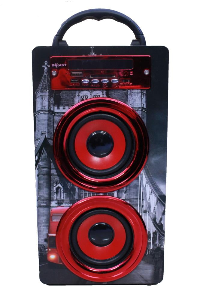 Bocina Doble Bluetooth BEAST BST-J81 Negro con Rojo | Walmart en línea