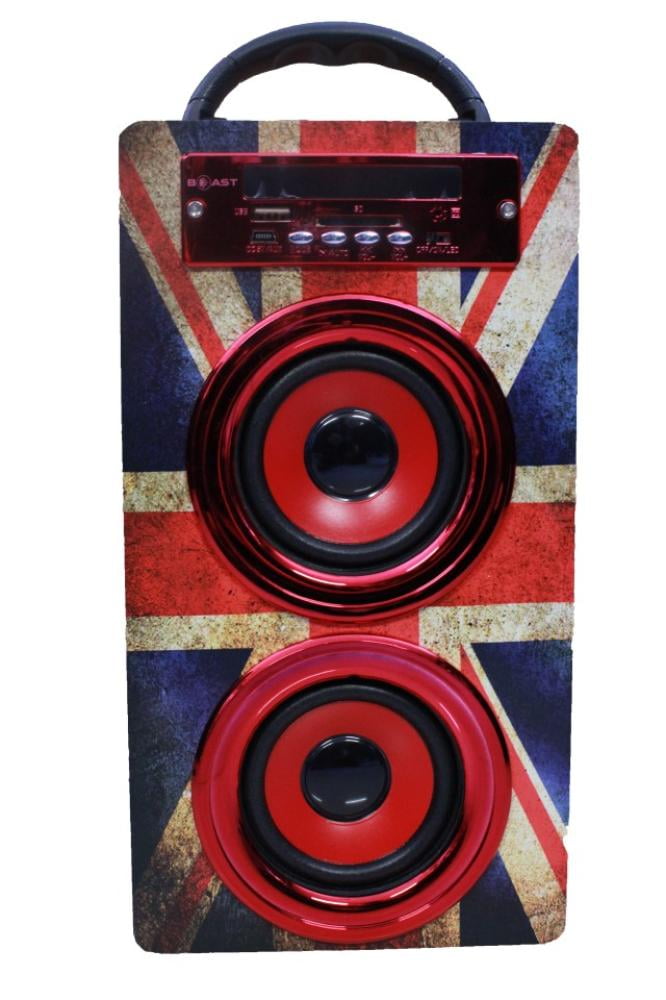 Bocina Doble Bluetooth BEAST BST-J82 Azul con Rojo | Walmart en línea