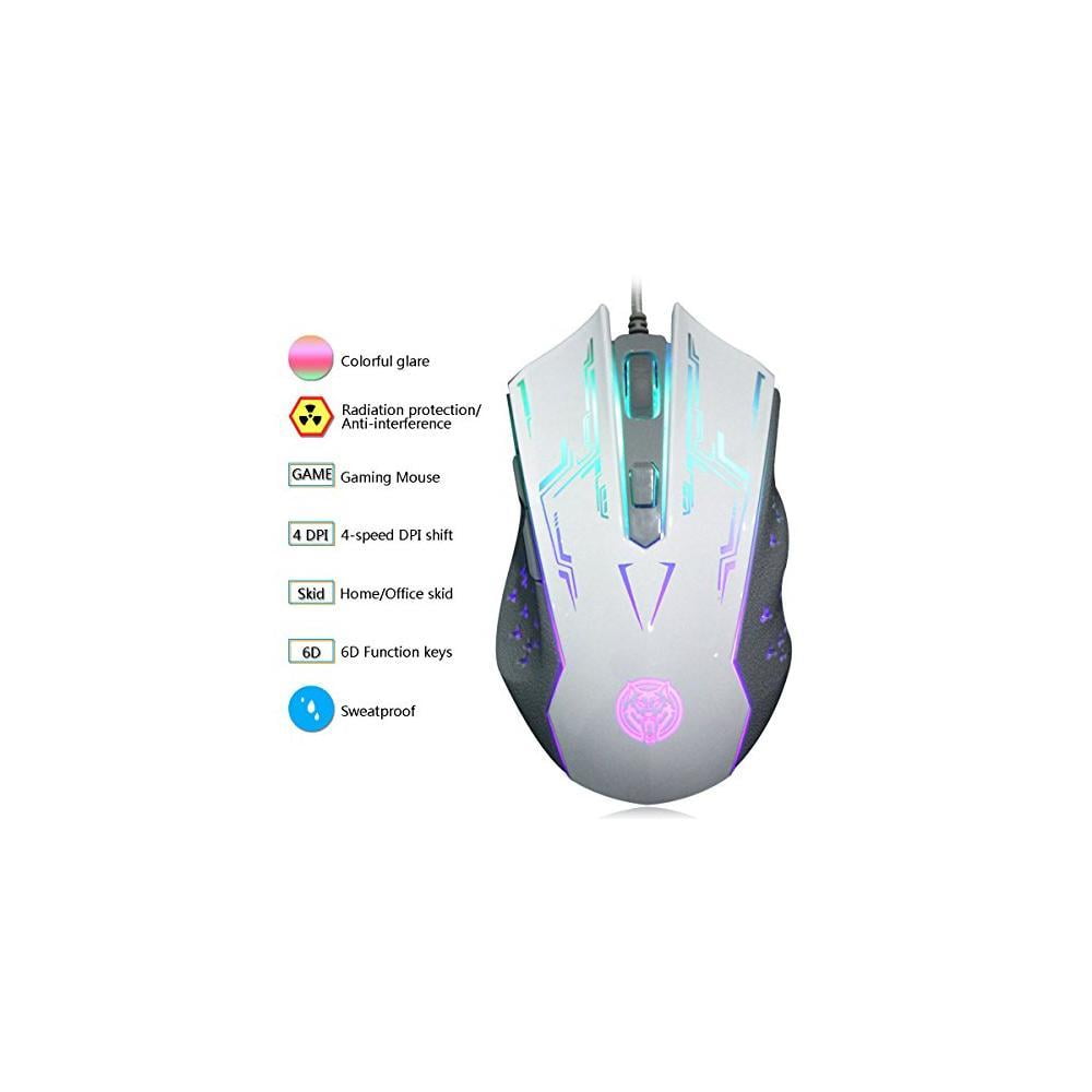 Mouse L-TECH Gaming 1600 DPI, 2400 DPI, 3200 DPI, 1200 DPI - | Walmart ...