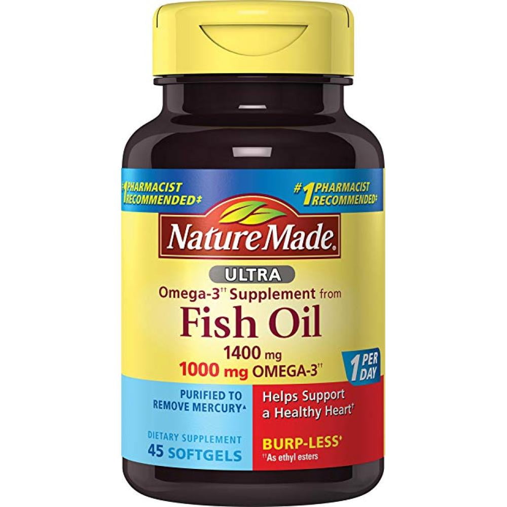 Suplemento Aceite de Pescado Nature Made Ultra Omega-3 45 Capsulas ...