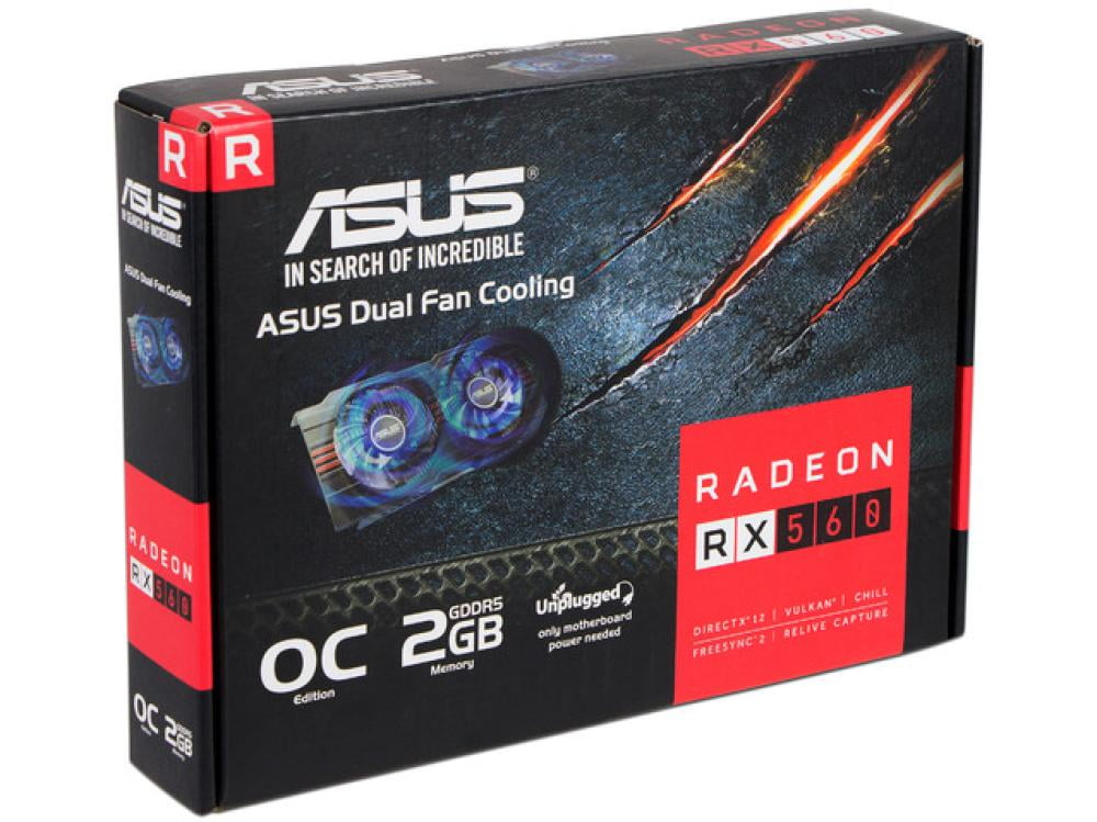 VC AMD RADEON ASUS RX 560 Asus RX560-O2G | Bodega Aurrera en línea