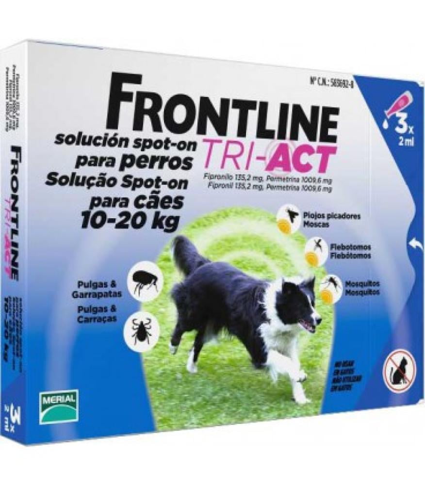Pipeta Protección Anti-Pulgas y Anti-Garrapatas Frontline Frontline Tri ...