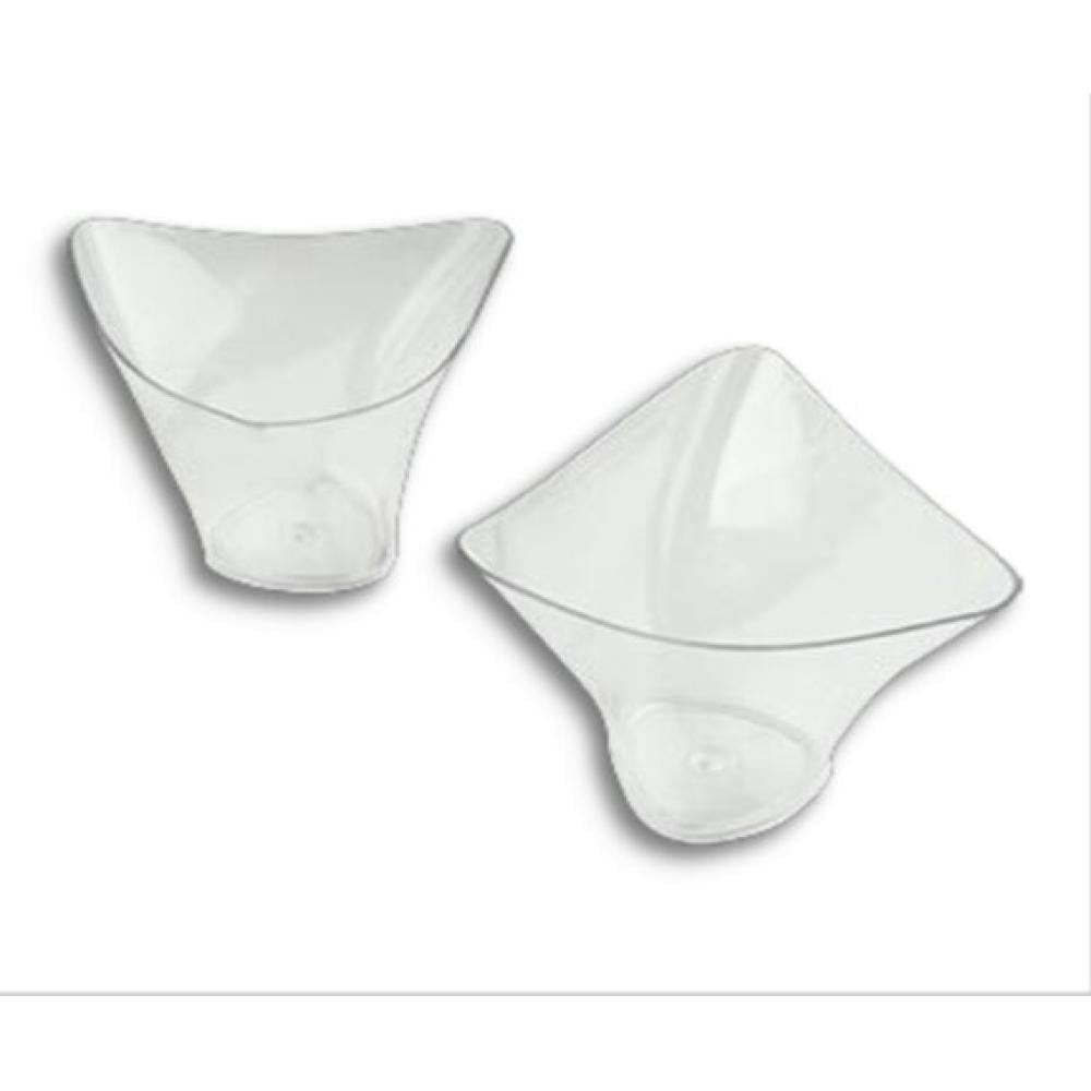 Platito Triangular Hondo Transparente para Comida y Botanas 30 Piezas ...