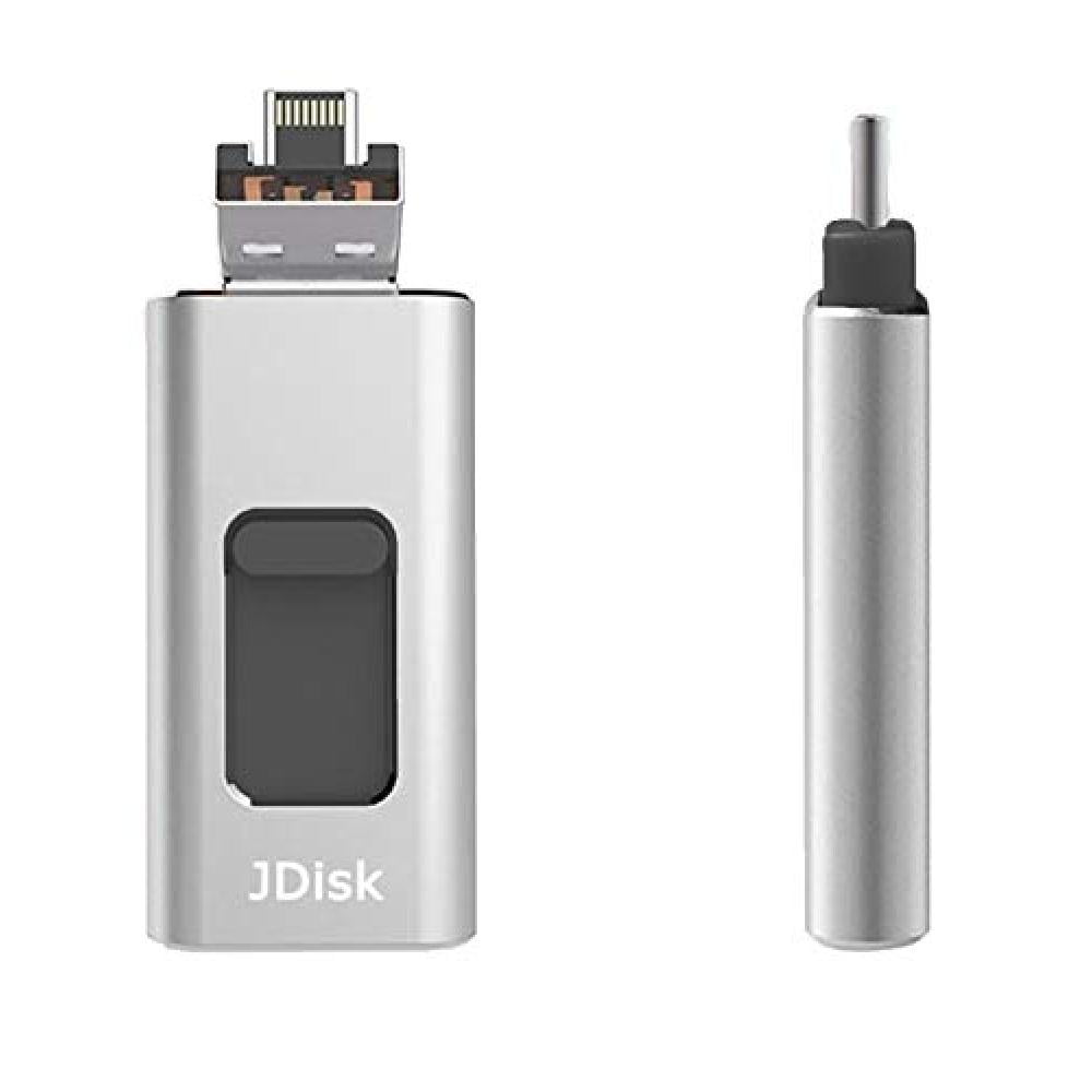 Memoria USB para iPhone, iPad, Android (64GB) Plateado con Negro ...