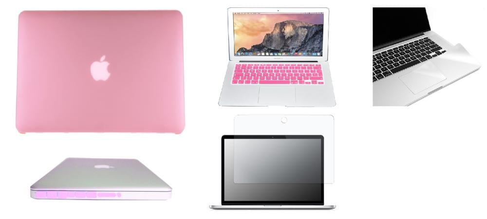 Kit de Protección Idioma Español 6 en 1 Color Rosa Techna Rosa Macbook ...