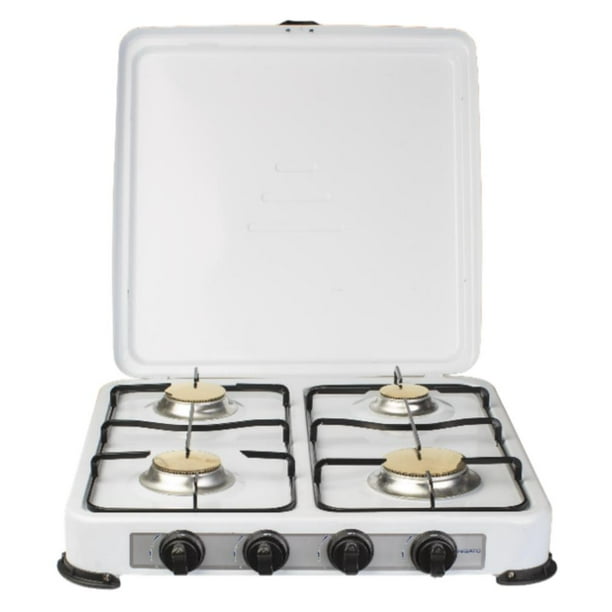 ESTUFA DE MESA NISATO NEM4-02A CON 4 QUEMADORES CHAPA DE BRONCE. Nisato ...