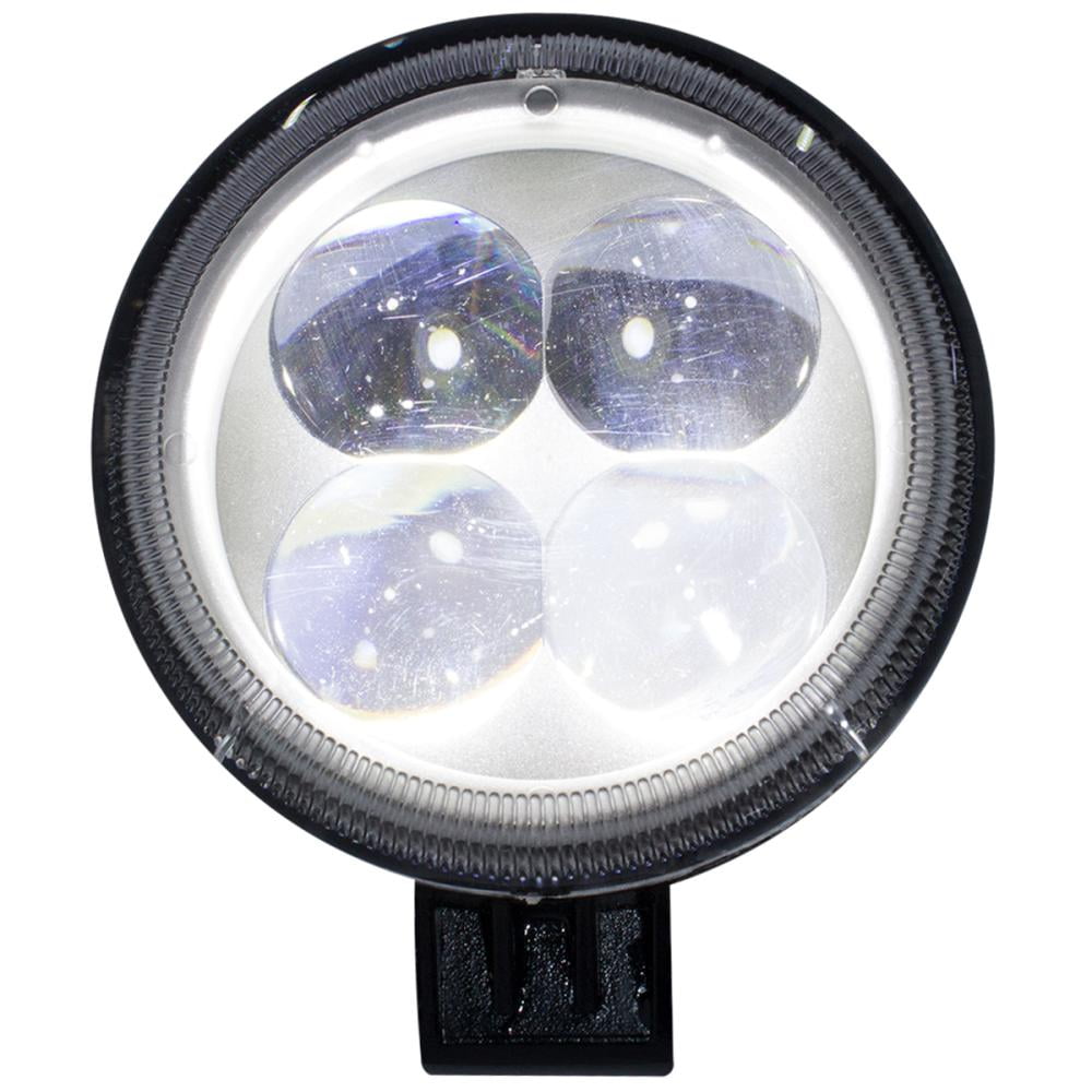 Faro redondo de 4 leds con lupa y base. IOL Light IOL Faro de led ...