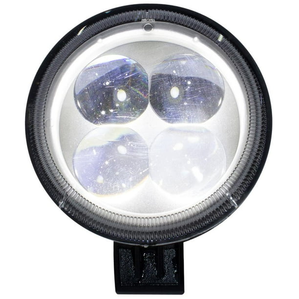 Faro redondo de 4 leds con lupa y base. IOL Light IOL Faro de led ...