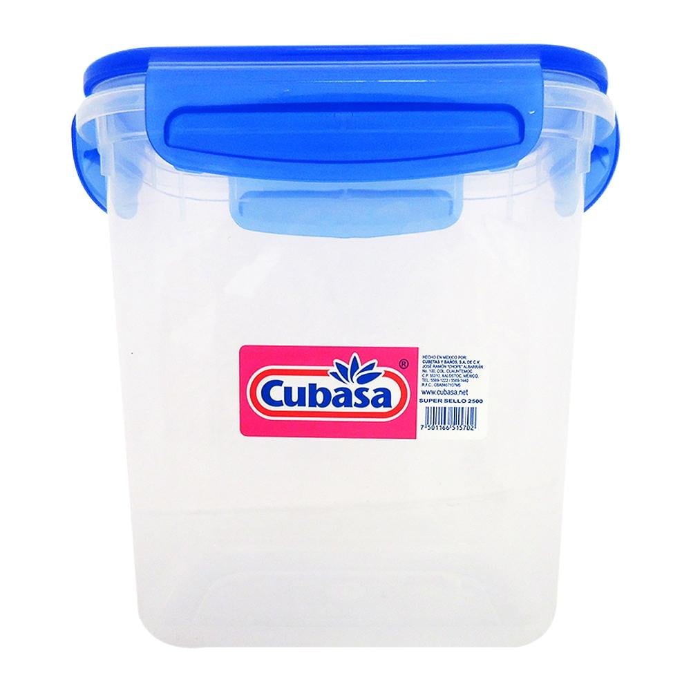 Recipiente Cubasa de 2.5 litros con tapa 1 pieza | Walmart