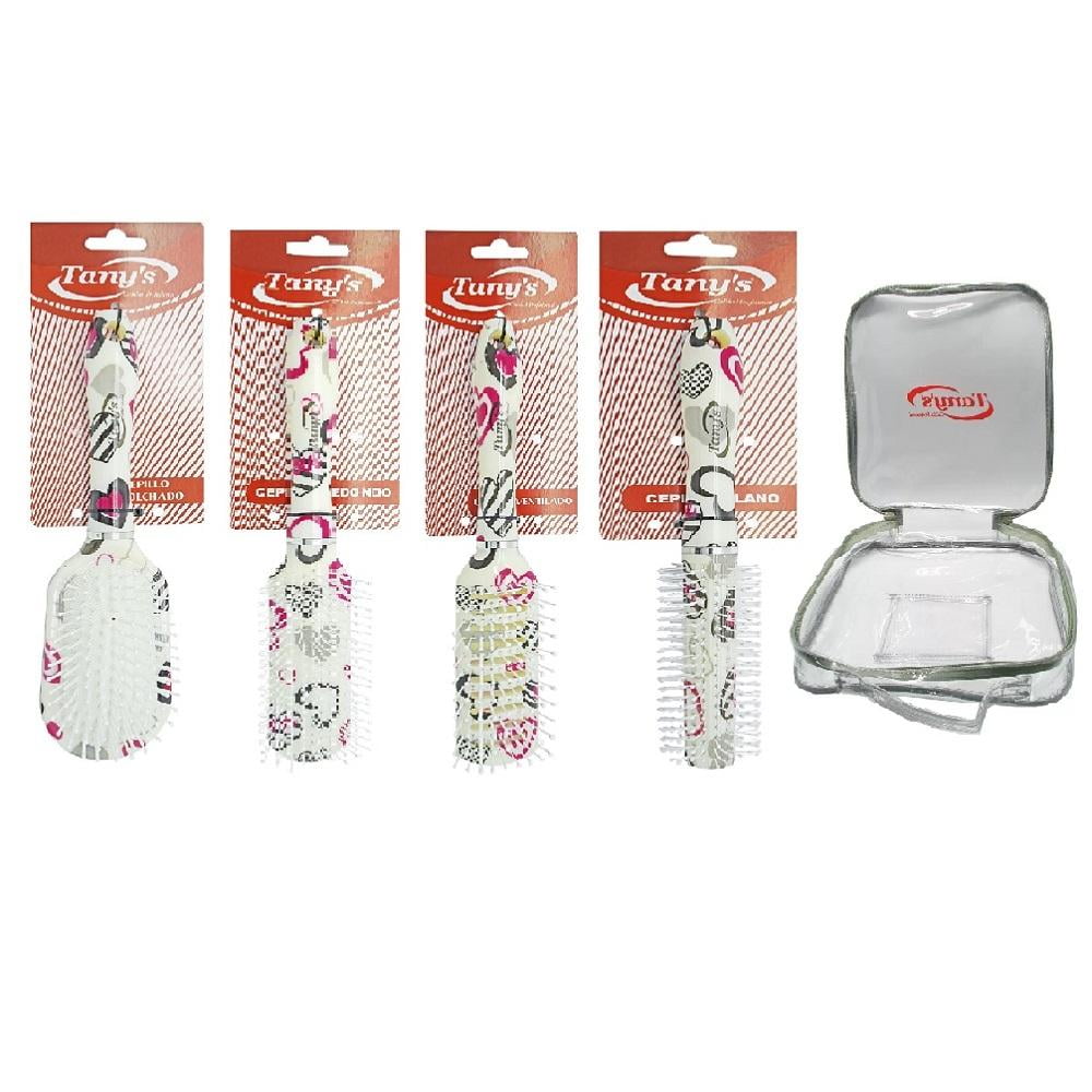 Set de Cepillos para Cabello TANYS 4 piezas corazones | Walmart en línea