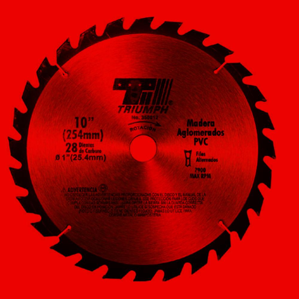 Sierra Circular Para Madera Triumph MED. 7 1/4'' x 24 ATB | Bodega ...