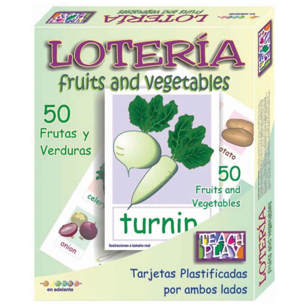 Loteria de Frutas y Verduras TEACHPLAY TEACHPLAY Inglés | Walmart en línea