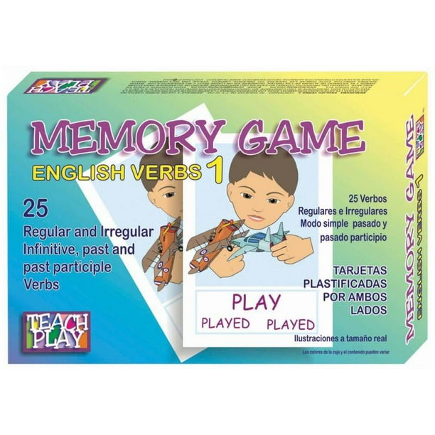 Juego de Memoria de Verbos TEACHPLAY TEACHPLAY Modelo 1 en Inglés ...