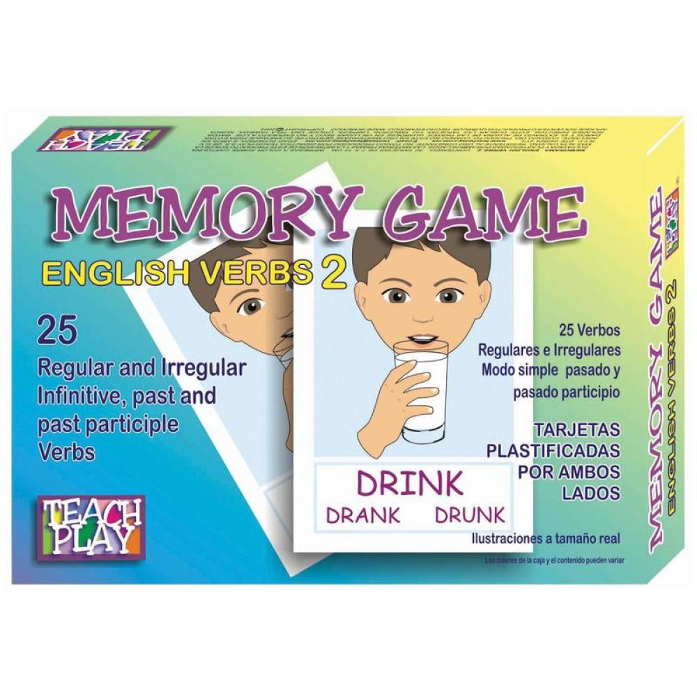 Juego de Memoria de Verbos TEACHPLAY TEACHPLAY Modelo 2 en Inglés ...