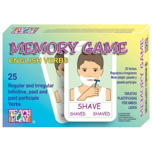 Juego de Memoria de Verbos TEACHPLAY TEACHPLAY Modelo 3 en Inglés ...