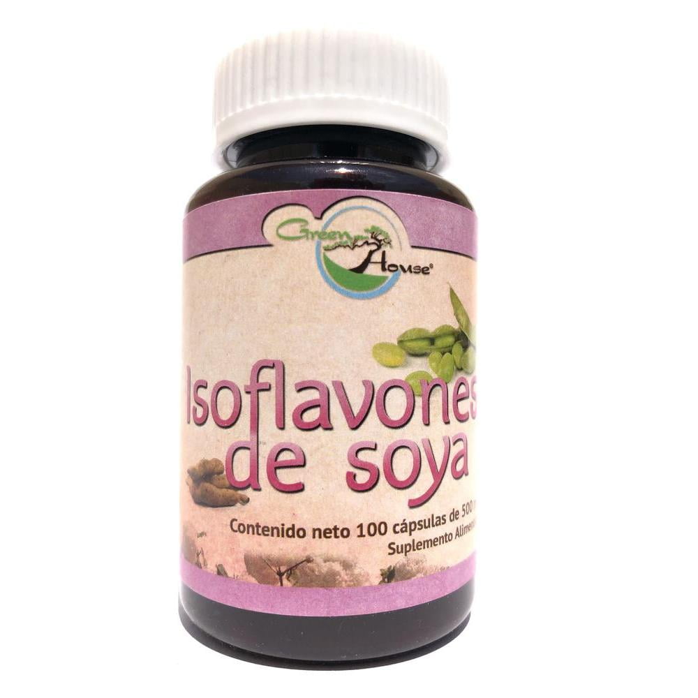 Isoflavonas De Soya 100 Caps 500 Mg Green House. Green House ...