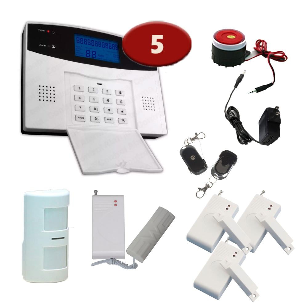 ALARMA DE SEGURIDAD GSM 5 SENSORES MERCADOT mkz-alarmgsm | Walmart en línea